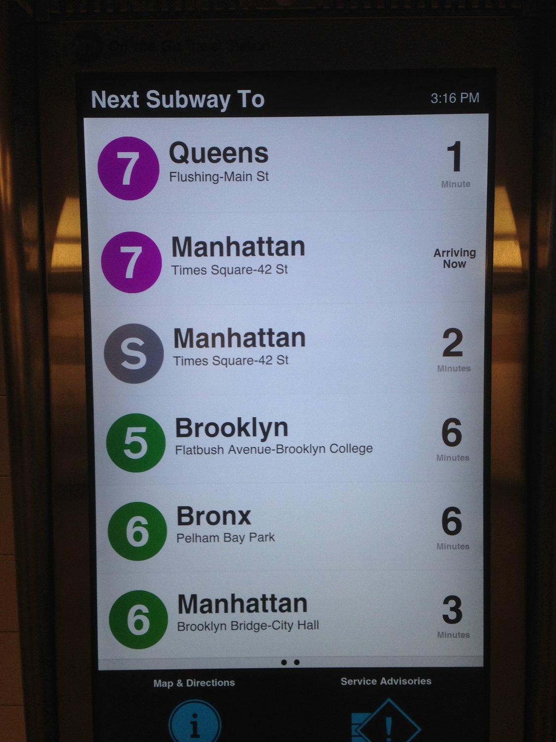 Come On and Touch Me: MTA Rolls Out Interactive Info Screens | WNYC ...