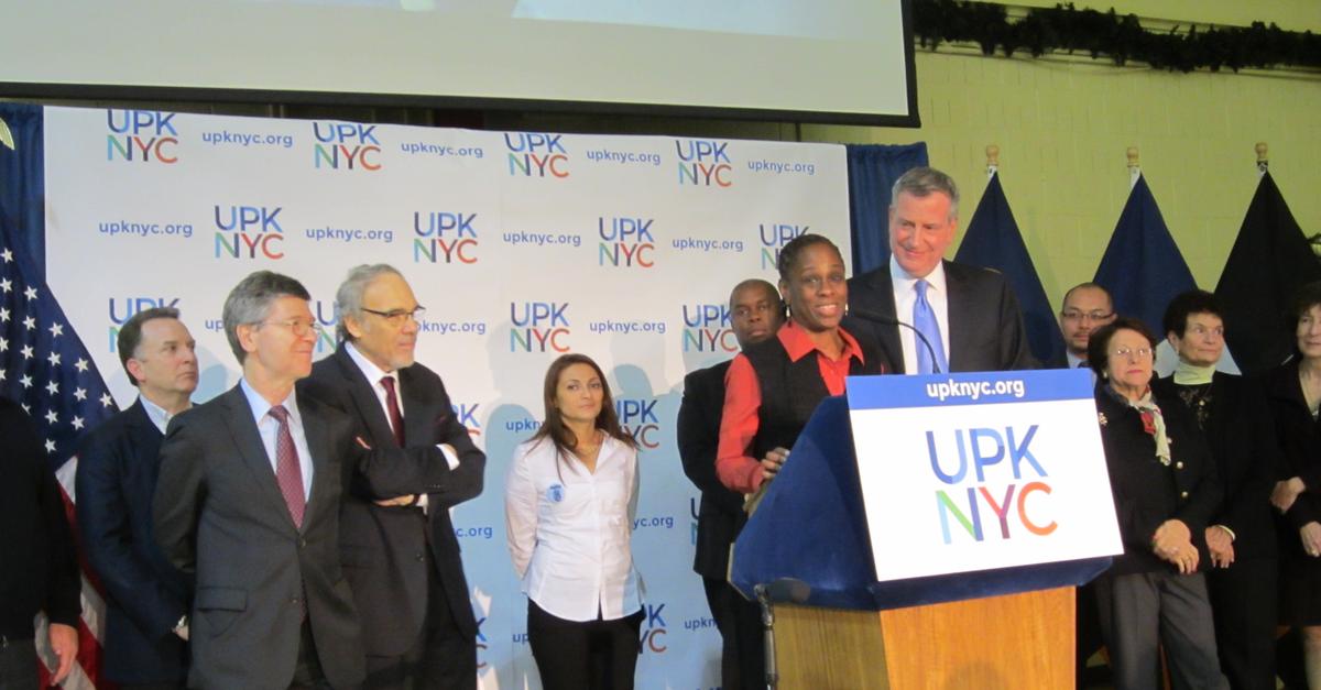 De Blasio Launches Formal Campaign For Pre K Wnyc