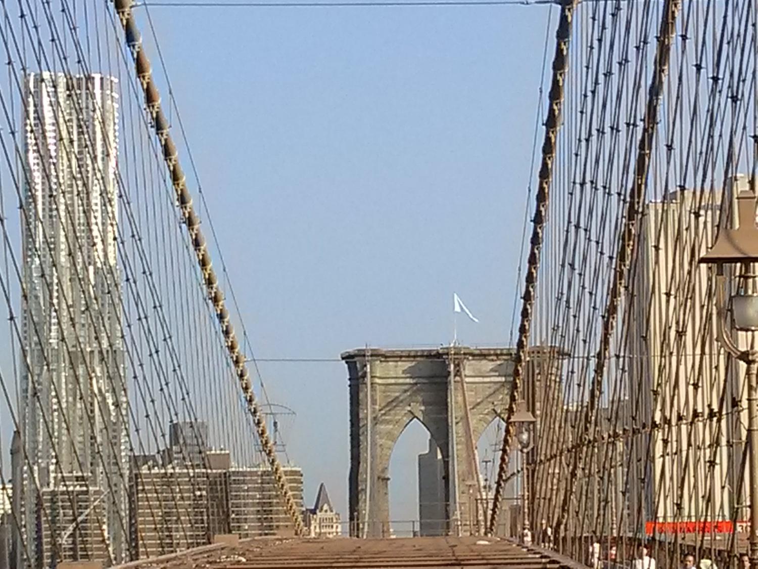 Brooklyn Bridge Flags Remain Mysterious as NYPD Investigates | WNYC ...