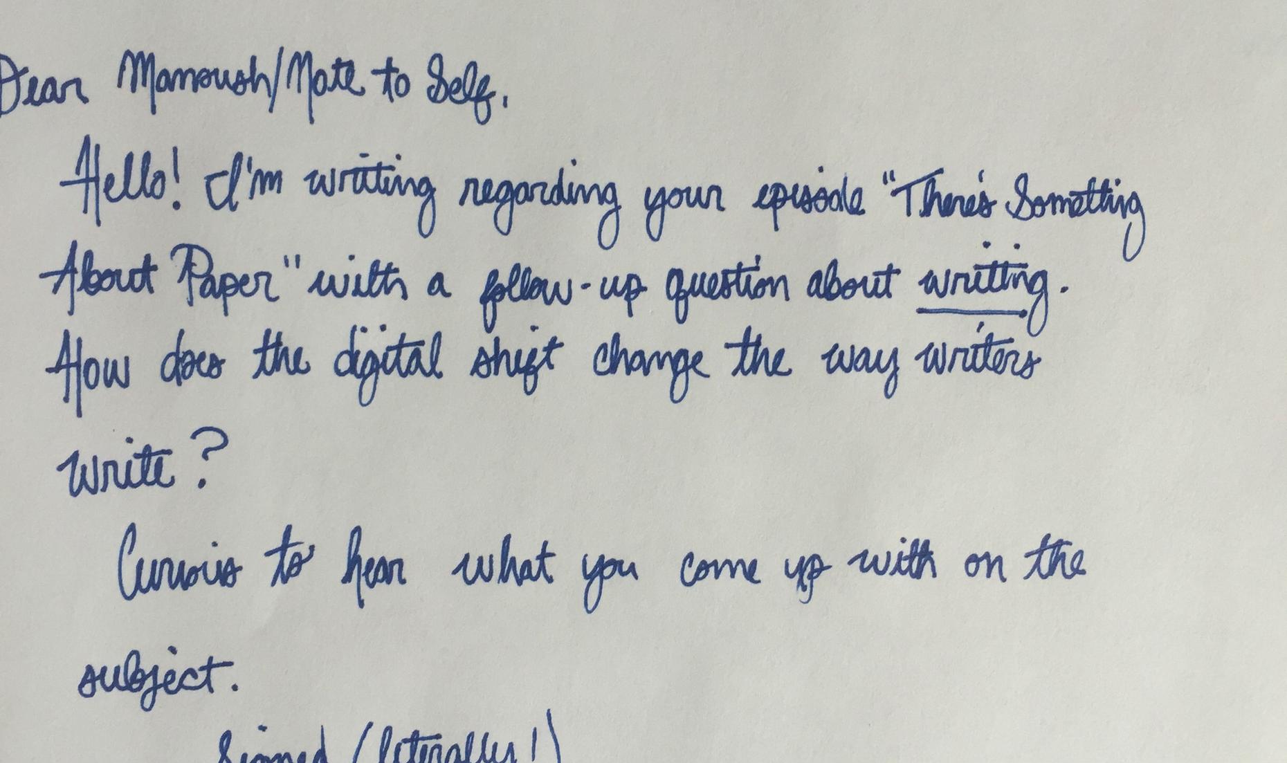 What Do Txts Do To Actual Writing? | Note to Self | WNYC Studios