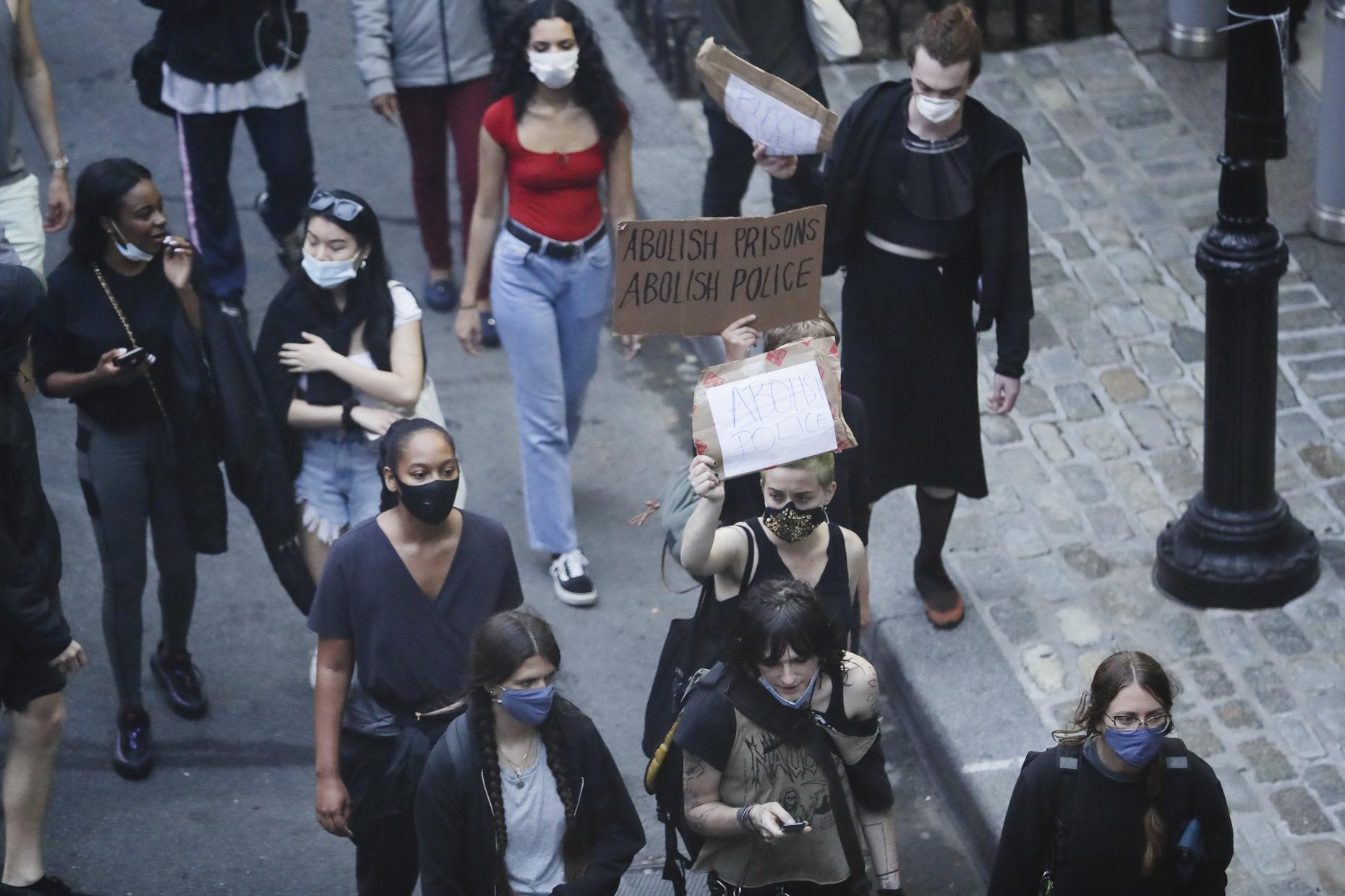 NYPD Arrests Dozens At Manhattan Protest Over Police Killing Of George ...