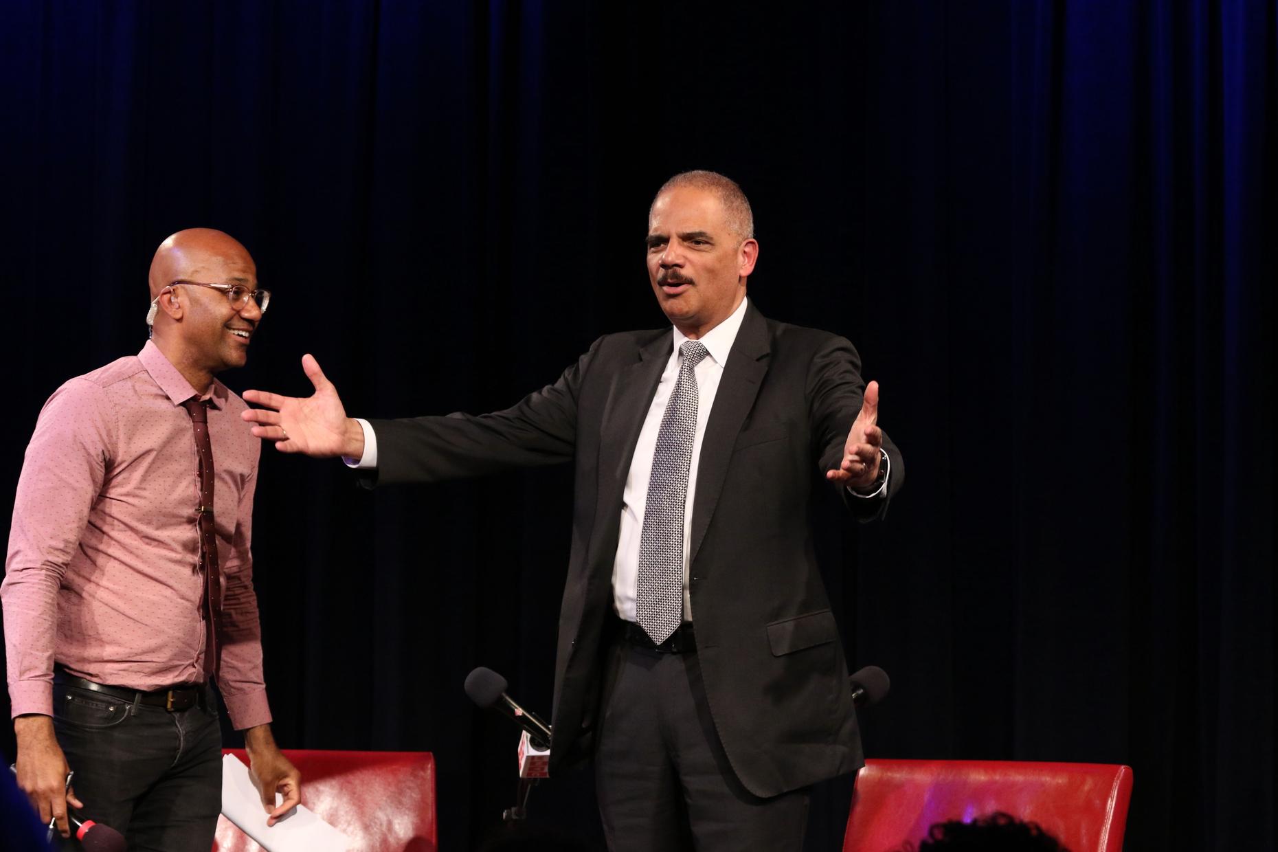 A Conversation with Eric Holder, Jr. | The Stakes | WNYC Studios