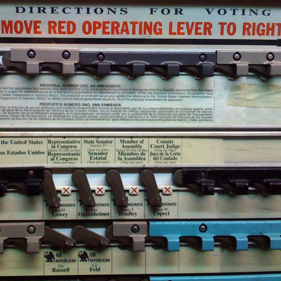 Lever Voting Machine Revival | The Brian Lehrer Show | WNYC