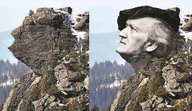 Weird: Richard Wagner Fans See His Face in a Mountain in Germany ...