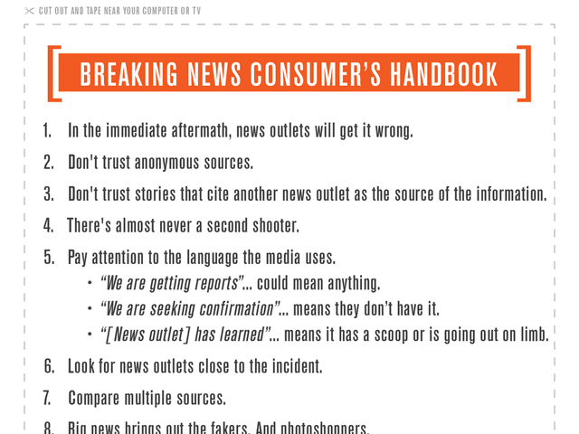 On the Media | Breaking News Consumer's Handbook | WNYC Studios