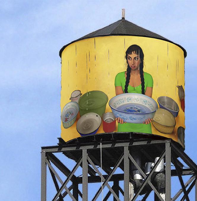 NYC Water Towers: A New Canvas for Artists | WNYC | New York Public ...