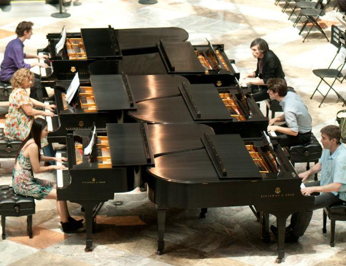 Grand Band: Six Piano Takes on Glass, Reich and Wolfe | New Sounds Live ...