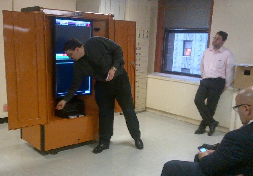 Old Lever Machine Becomes New Voting Kiosk | WNYC | New York Public ...