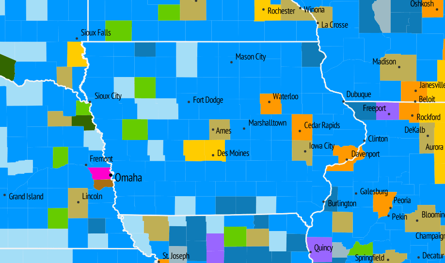 Election Results by Iowa Communities Offer Nuanced Look at Caucus Votes ...