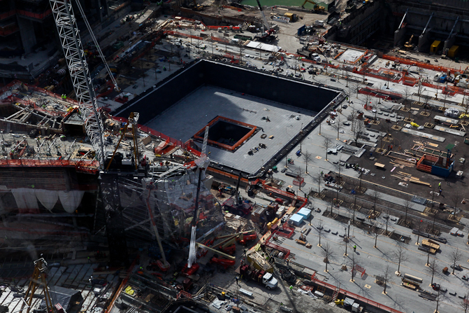 WNYC World Trade Center Construction - Memorial Pools