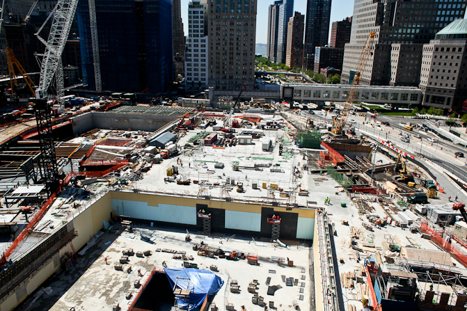 WNYC World Trade Center Construction - Memorial Pools